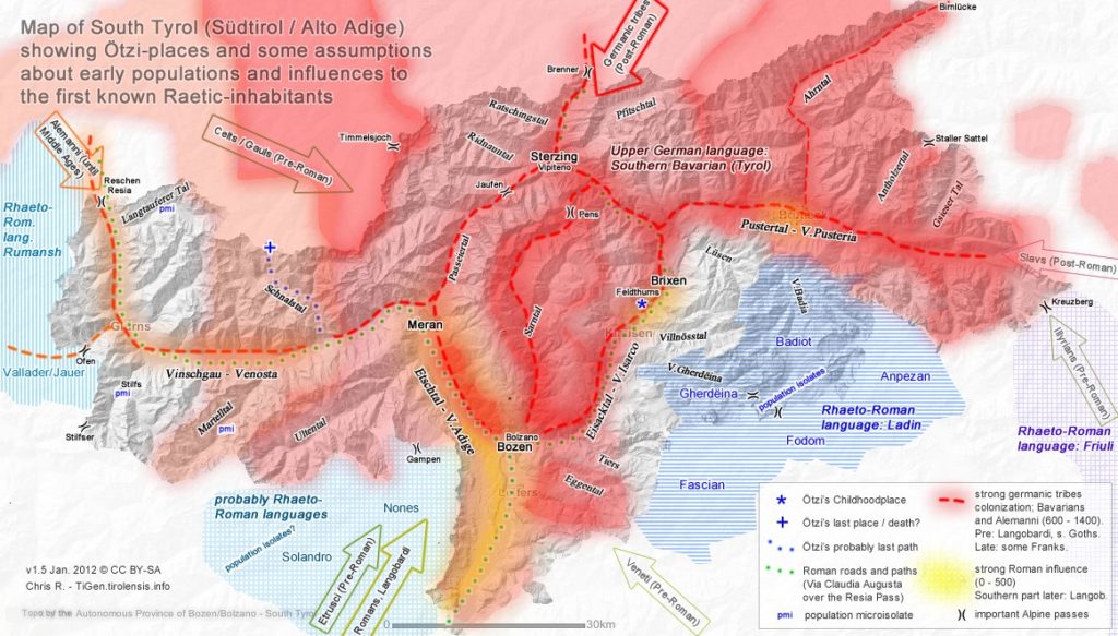 South Tyrol: population, ethnic groups and historical migrations ...